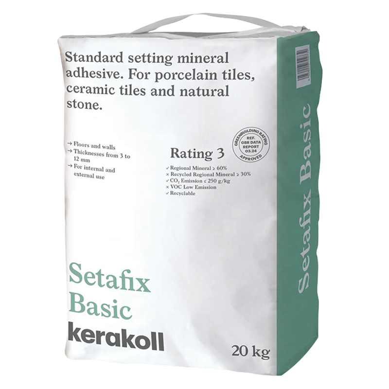 Kerakoll Setafix Basic Standard Setting C2 Adhesive Grey 20kg | Warm ...